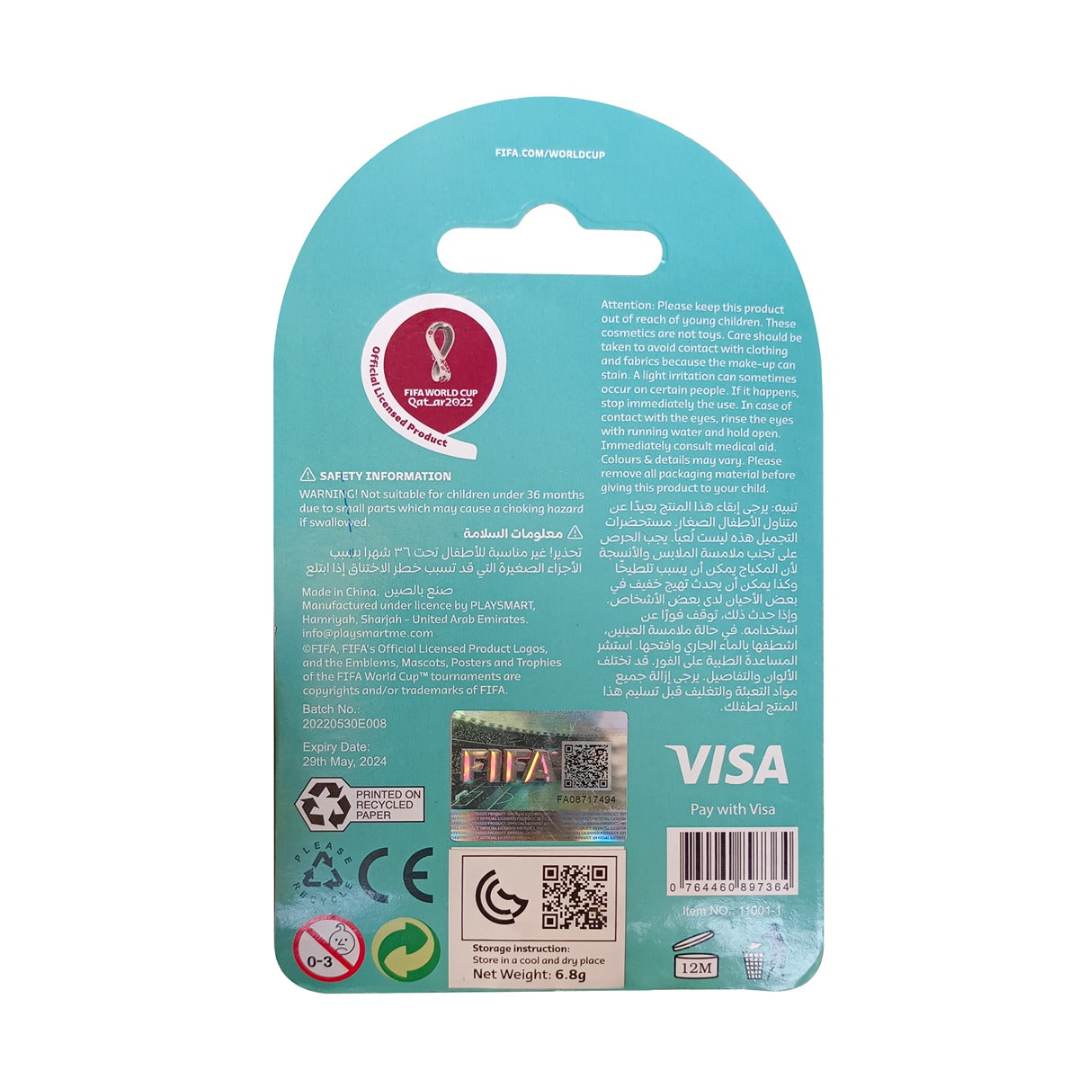 Fifa Flag Stamper Non Toxic | Flag Face paint with free removing cream ...